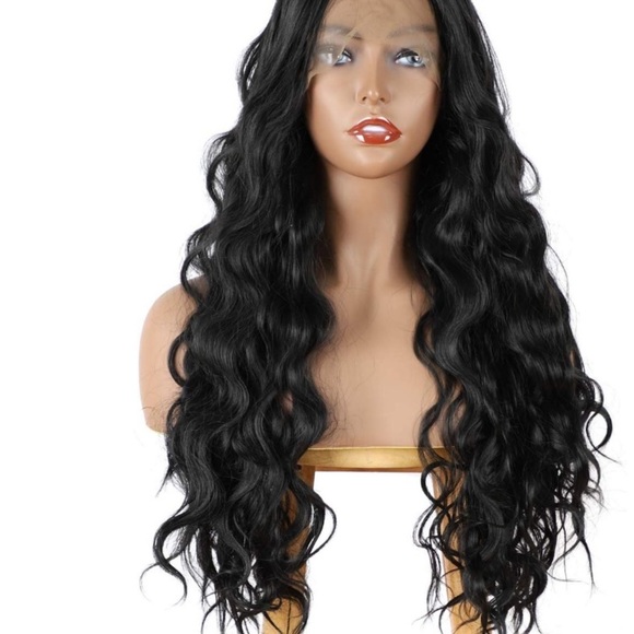Accessories | Monoshi K 22 Black Wavy Lace Front Wignwt | Poshmark